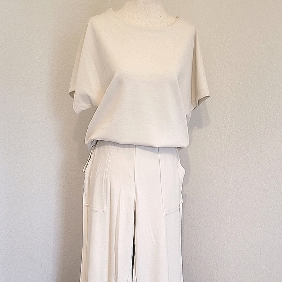 Max Studio | Pants & Jumpsuits | Max Studio London Cream Shirt And Pant ...